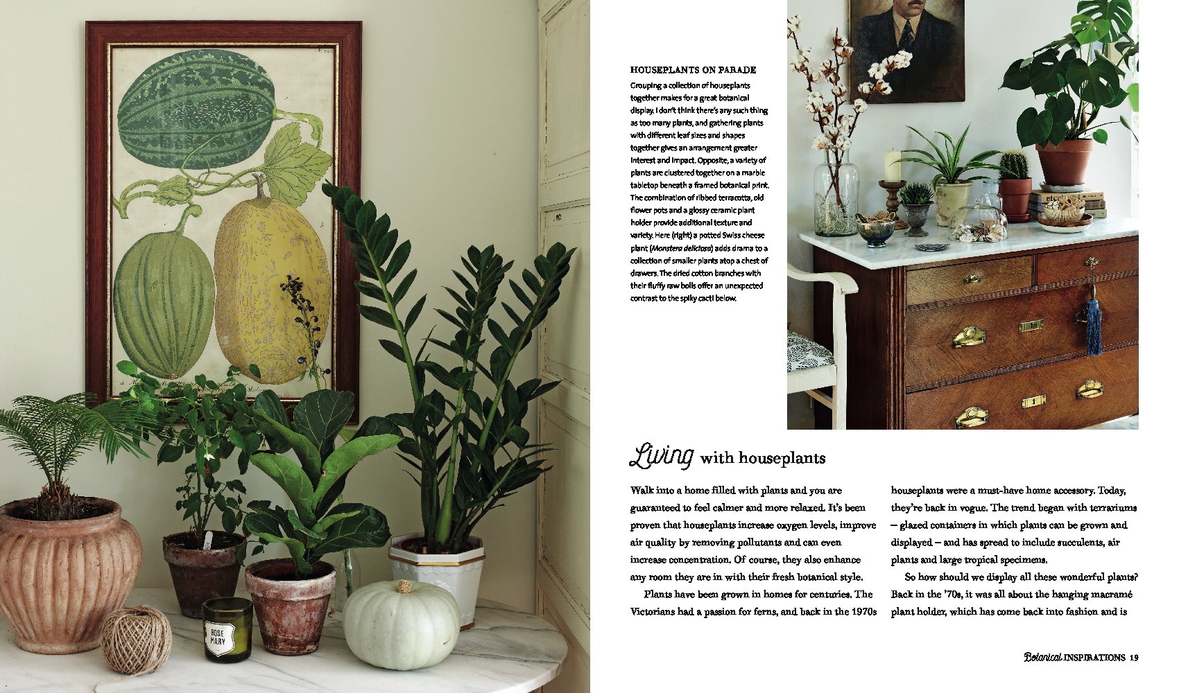 Botanical Style, Inspirational Decorating with Nature, Plants and ...