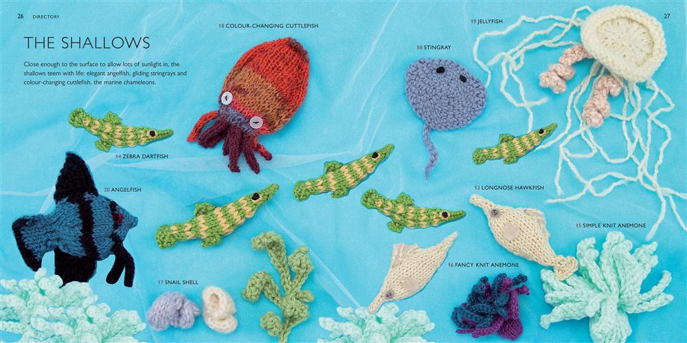 75 Fish, Shells, Coral & Marine Creatures to Knit & Crochet, Milner ...