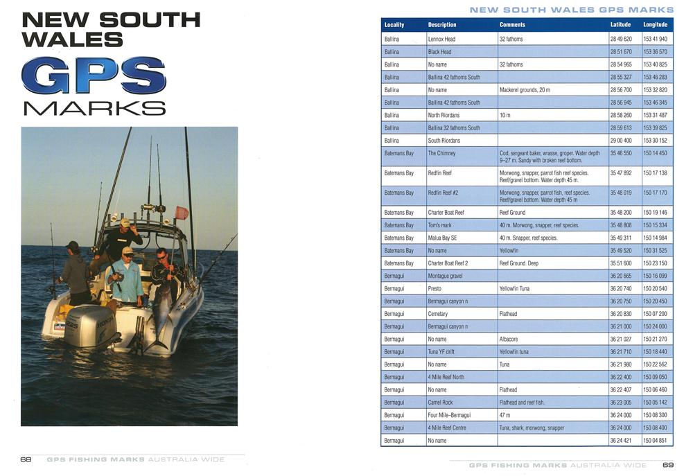 AFN GPS Fishing Marks Australia Wide, Over 3000 Fish Marks by Jim ...