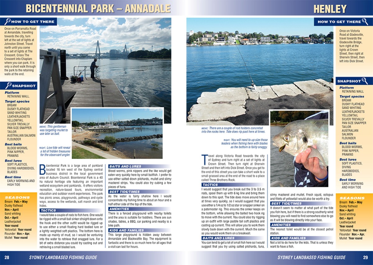 Landbased Fishing Guide to Sydney Area, AFN Technical Guide by Gary ...