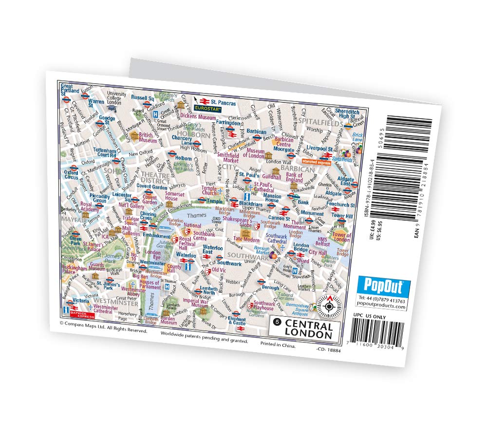 London Bus and Underground PopOut Map, PopOut Maps by PopOut Maps ...