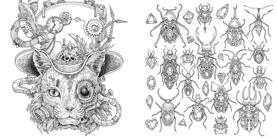 Colourmorphia, Celebrating Kerby Rosanes' Colouring Challenges by Kerby ...