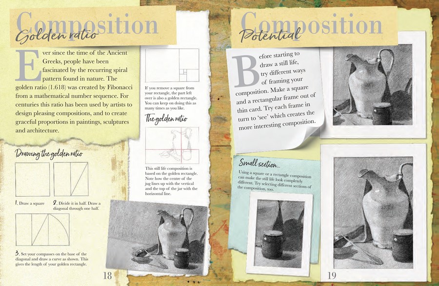 Still Life Drawing, Inspirational Step-by-Step Illustrations Show You ...