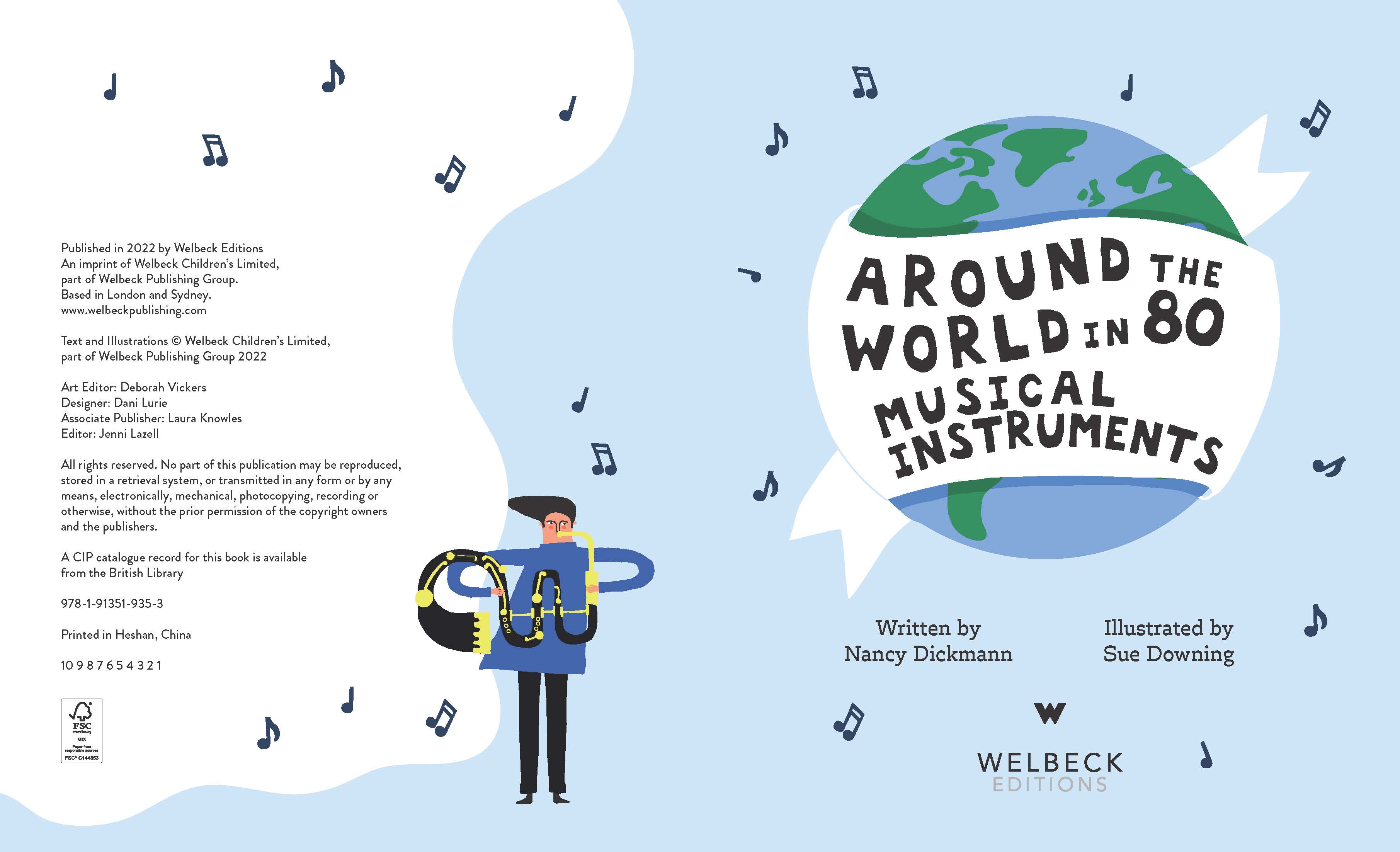 Around the World in 80 Musical Instruments by Nancy Dickmann ...