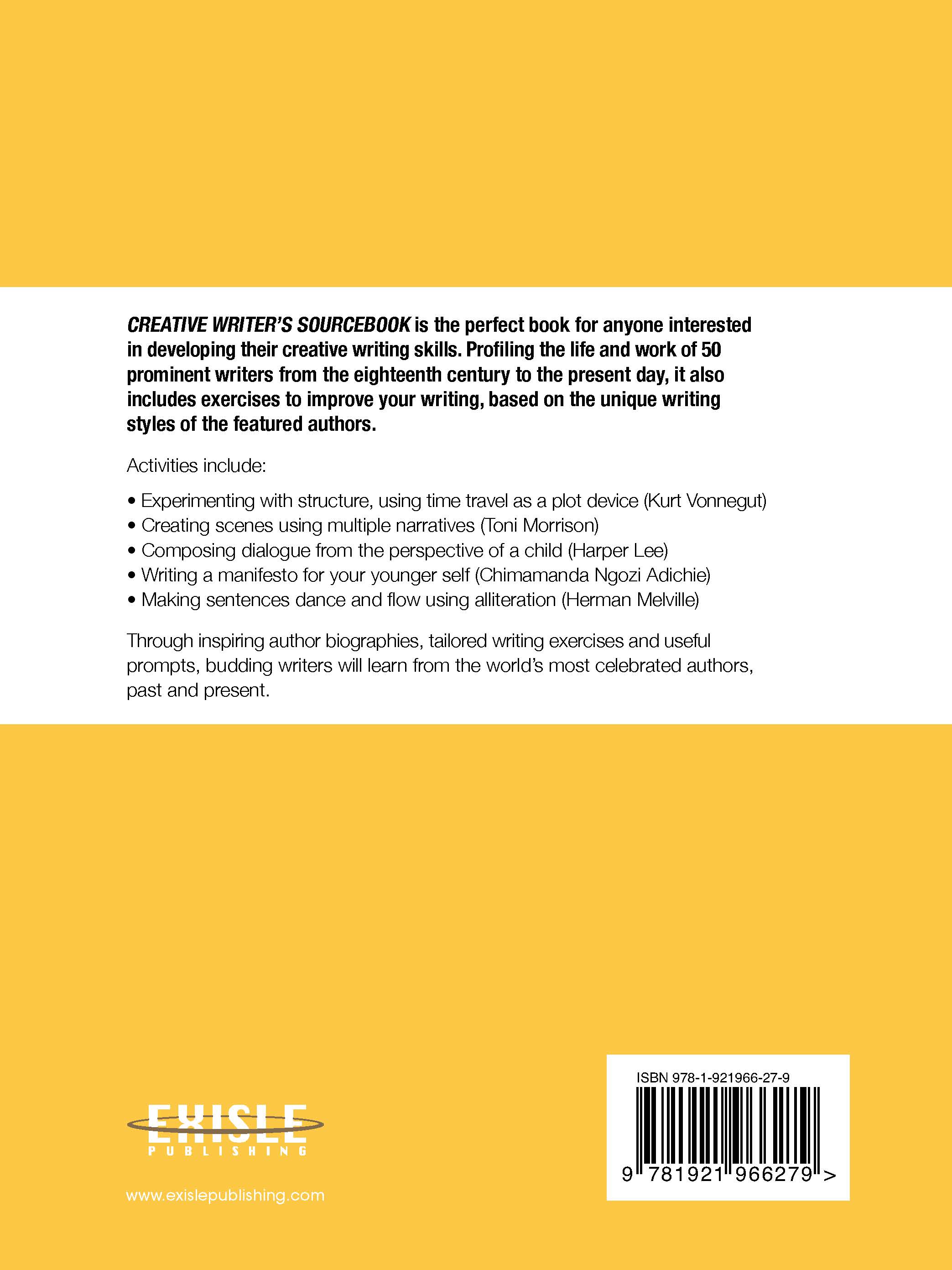 Creative Writer's Sourcebook by John Gillard | 50 Great Authors & 175 ...