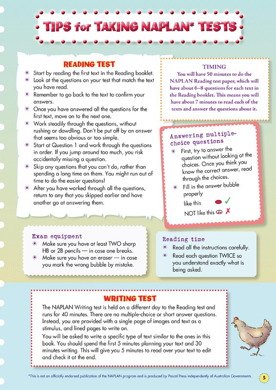 Naplan*-style Reading and Writing : Year 5, Back to Basics by Pascal ...