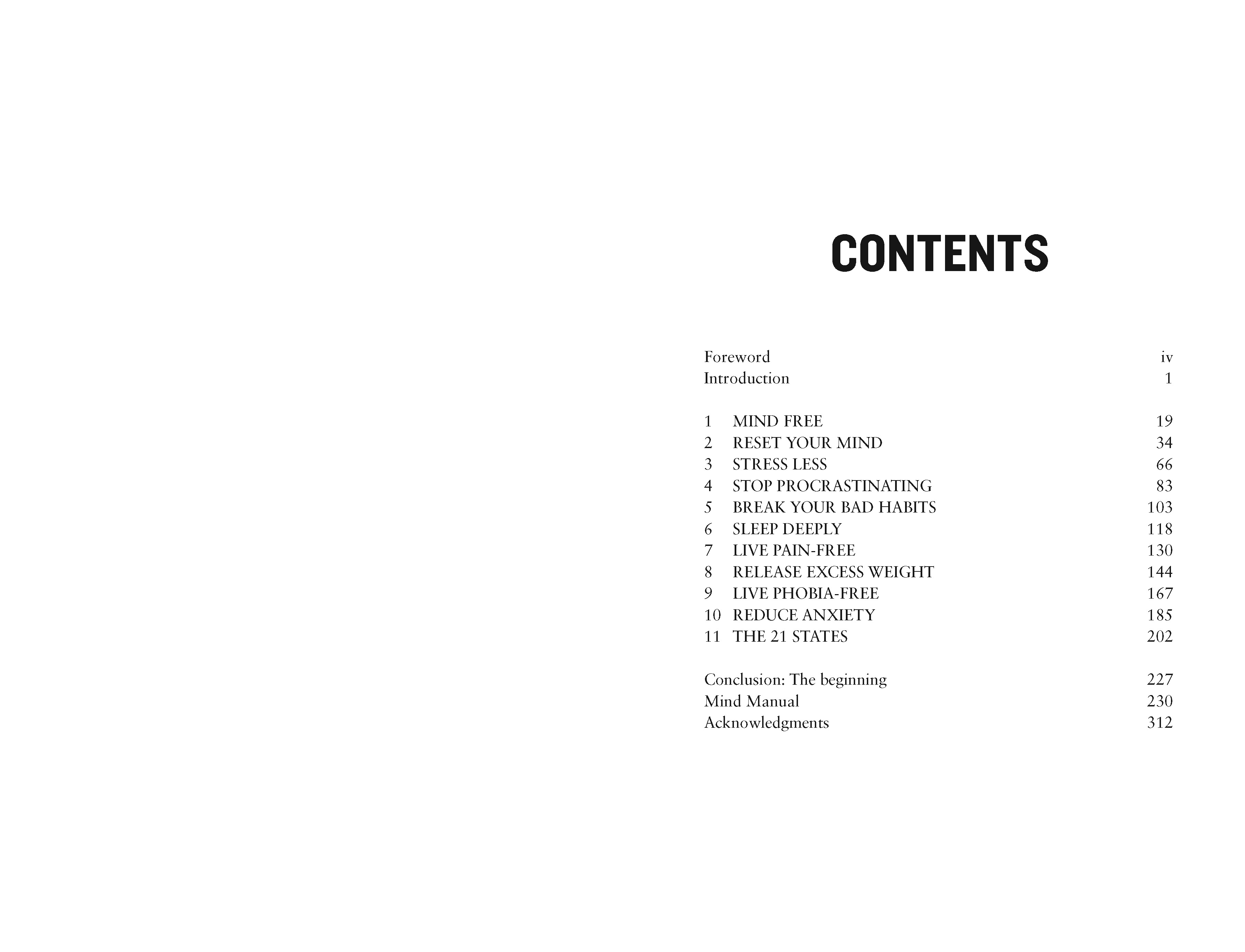 Mind Free, Say goodbye to negative thoughts, stress, insomnia, weight ...