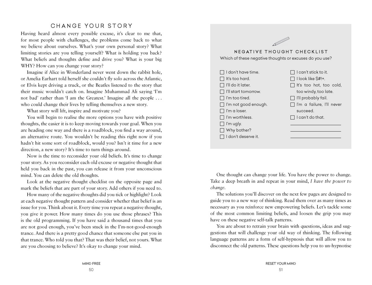 Mind Free, Say goodbye to negative thoughts, stress, insomnia, weight ...