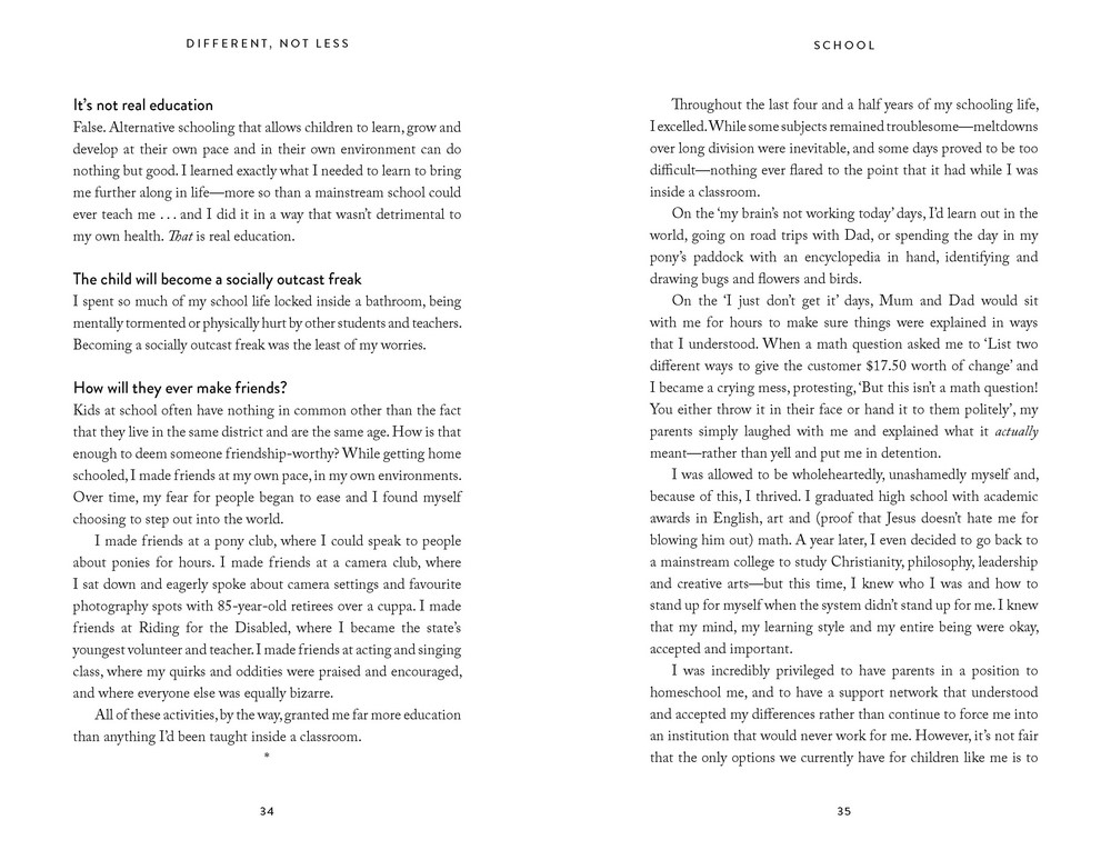 Different, Not Less by Chloé Hayden | A neurodivergent's guide to embracing your true self and ...