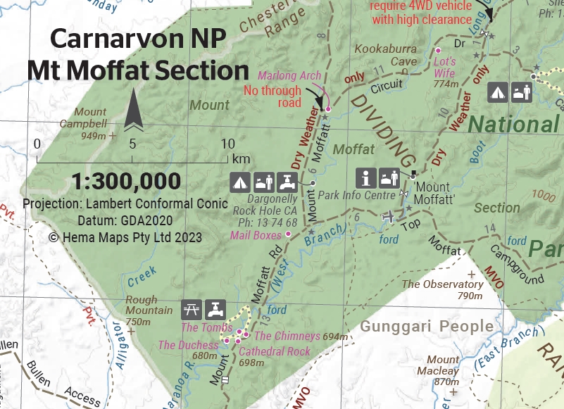 Outback Queensland Map, Camooweal to Stanthorpe by Hema Maps Australia ...