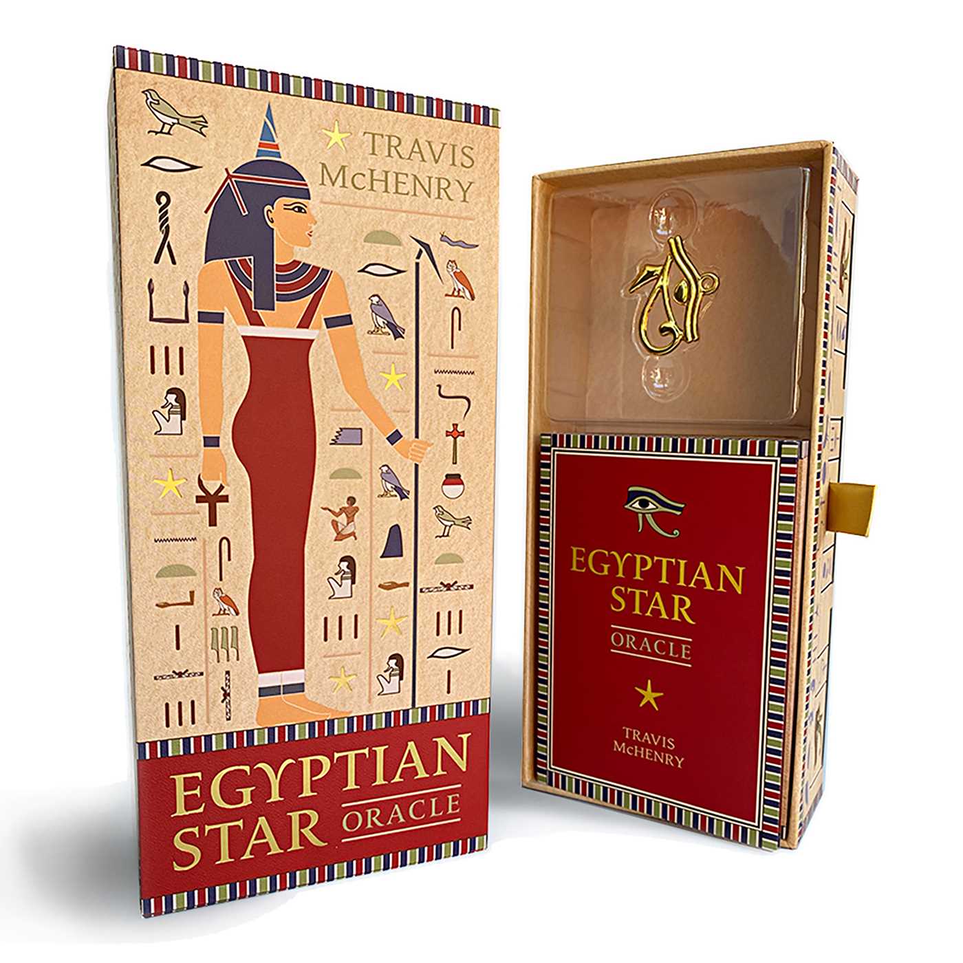 Egyptian Star Oracle by Travis McHenry | (42 Gilded Cards, 144-Page ...