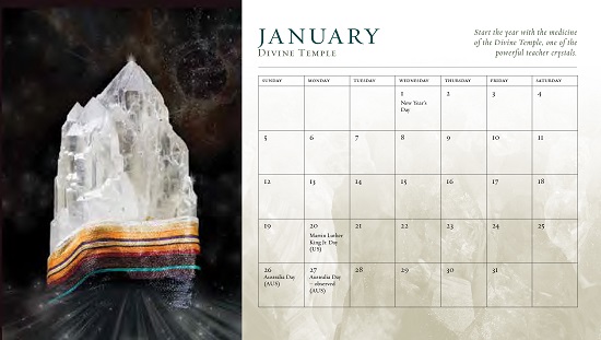 2020 Crystal Desk Calendar, Includes Major Crystals and Their Meanings ...