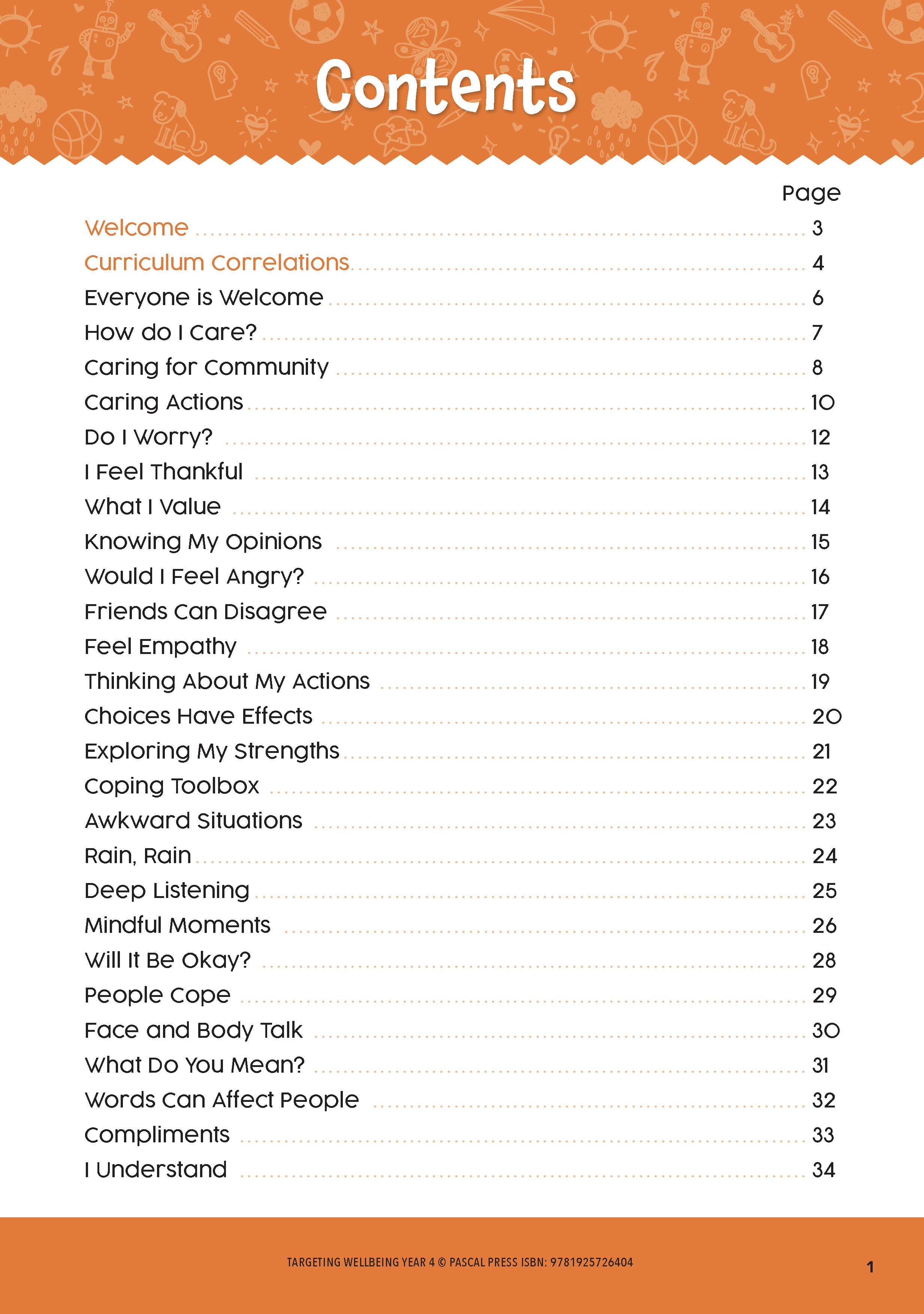Targeting Wellbeing - Building Social & Emotional Skills Year 4 by ...