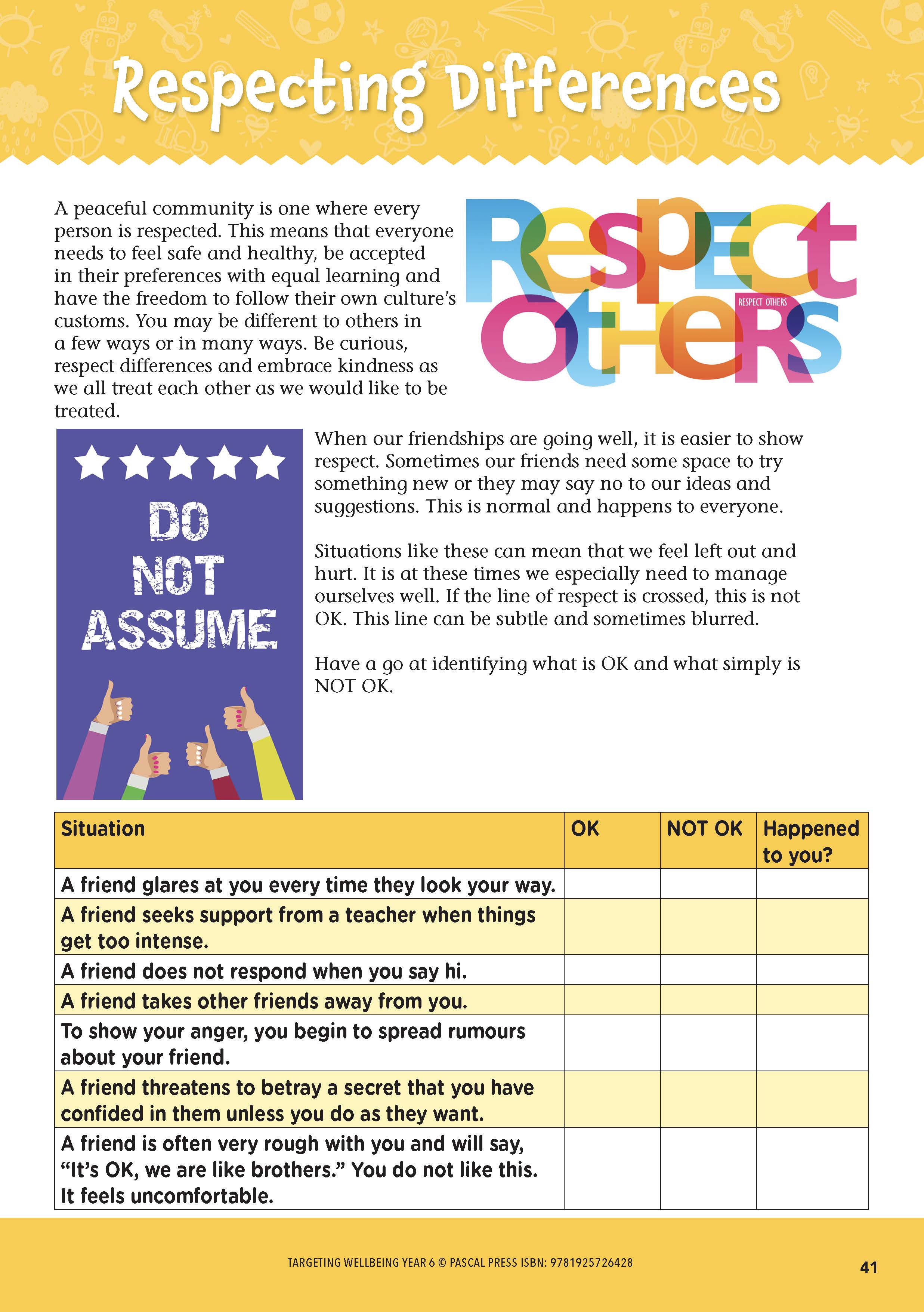 Targeting Wellbeing - Building Social & Emotional Skills Year 6 ...