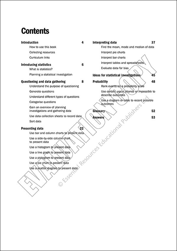 Hooked on Statistics Years 6-8: Interpreting & presenting data, Learn ...