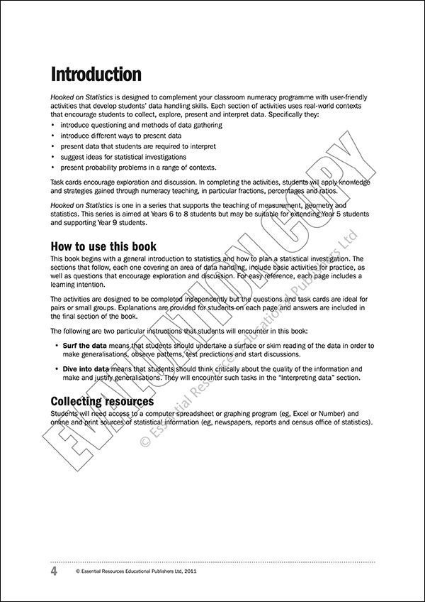 Hooked on Statistics Years 6-8: Interpreting & presenting data, Learn ...