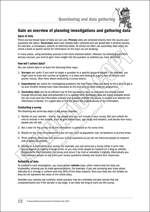 Hooked on Statistics Years 6-8: Interpreting & presenting data, Learn ...