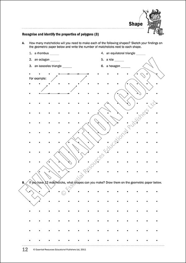 Hooked on Geometry Years 6-8: Shapes, angles and lines, Explore shapes ...