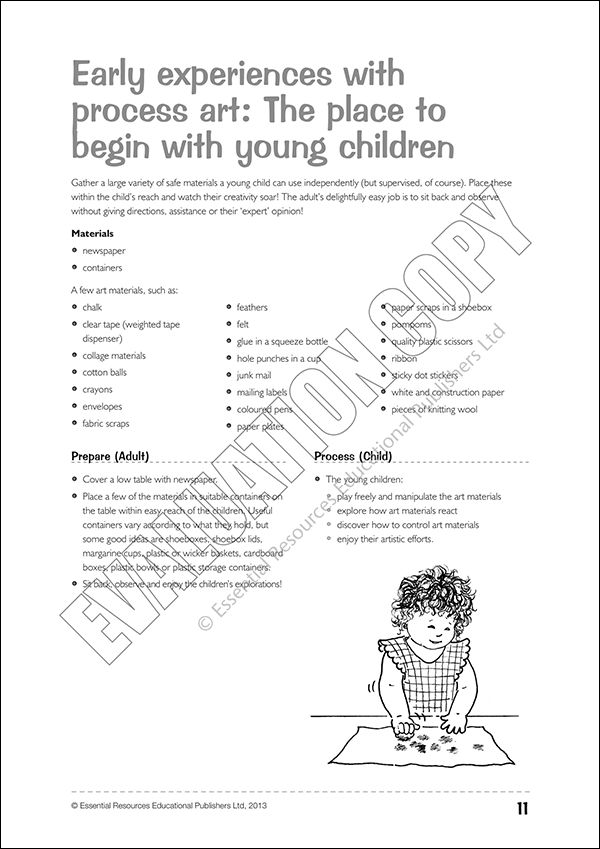 First Art Book 1, Art experiences for young children by MaryAnn Kohl ...