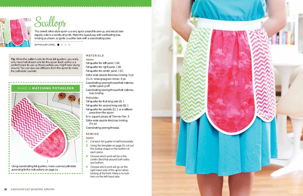 Fabulous Fat Quarter Aprons, Fun and Functional Retro Designs for Today ...