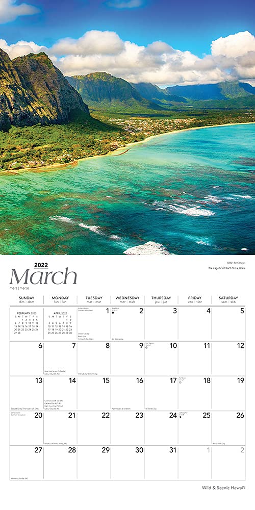 Hawaii - 2022 Wall Calendar, Wild & Scenic by Browntrout ...