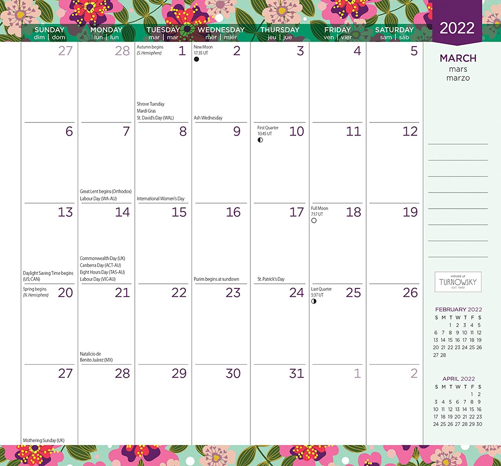 Turnowsky House: Fantasy Floral Too - 2022 Pocket Planner, Two-Year ...