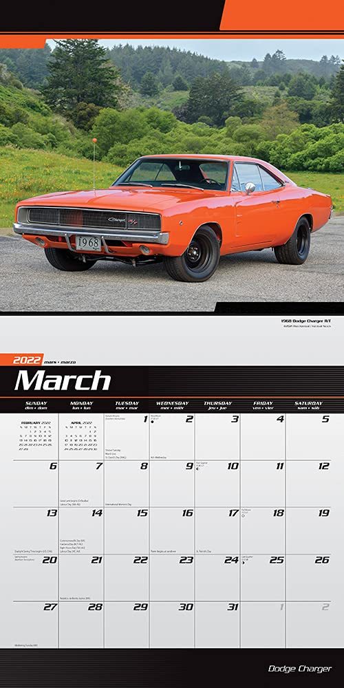 Dodge Charger - 2022 Wall Calendar by Browntrout | 9781975441852 ...