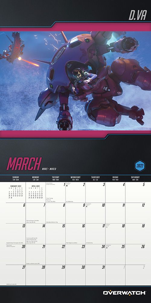 Overwatch - 2022 Wall Calendar by Browntrout | 9781975442002 | Booktopia