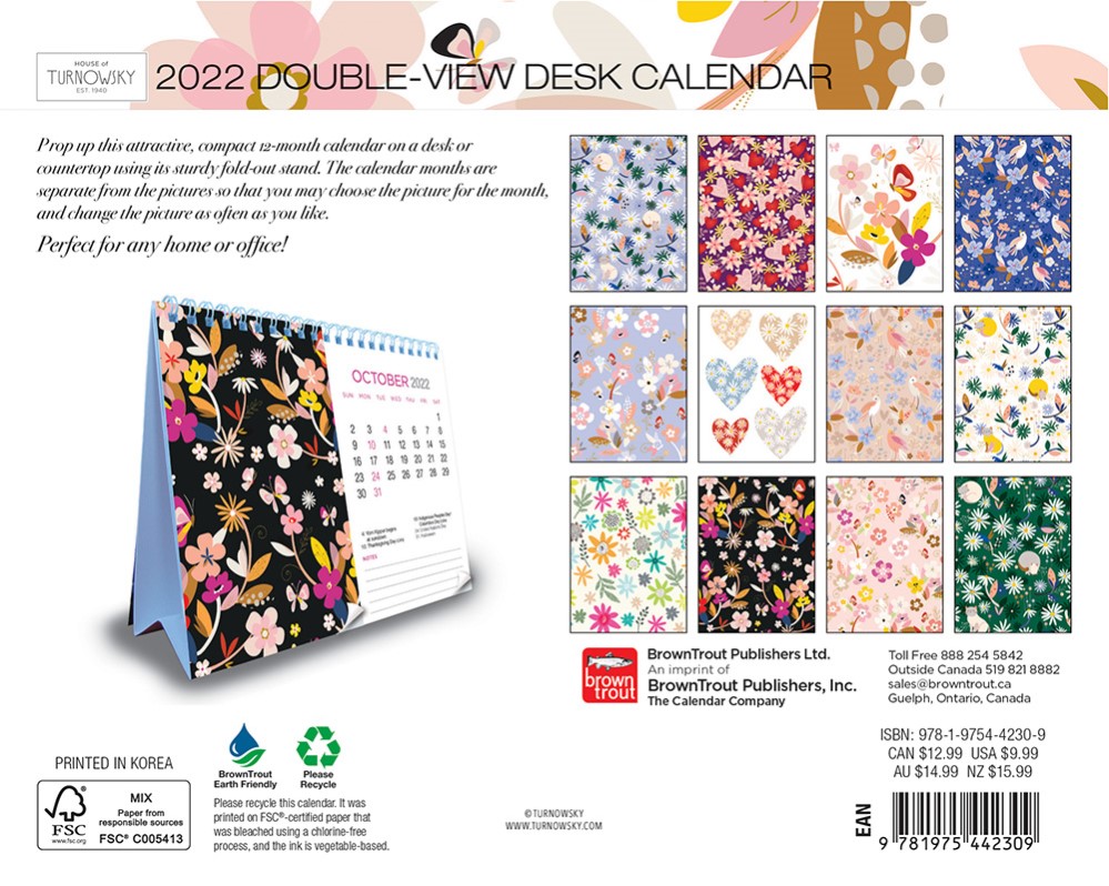 House of Turnowsky- 2022 Easel Desk Calendar by BrownTrout US ...