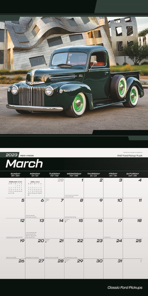 Classic Ford Pickups - 2023 Wall Calendar by Browntrout | 9781975449735 ...