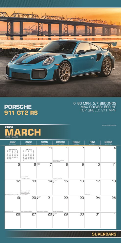 Supercars 2023 Square by Browntrout | 9781975454425 | Booktopia