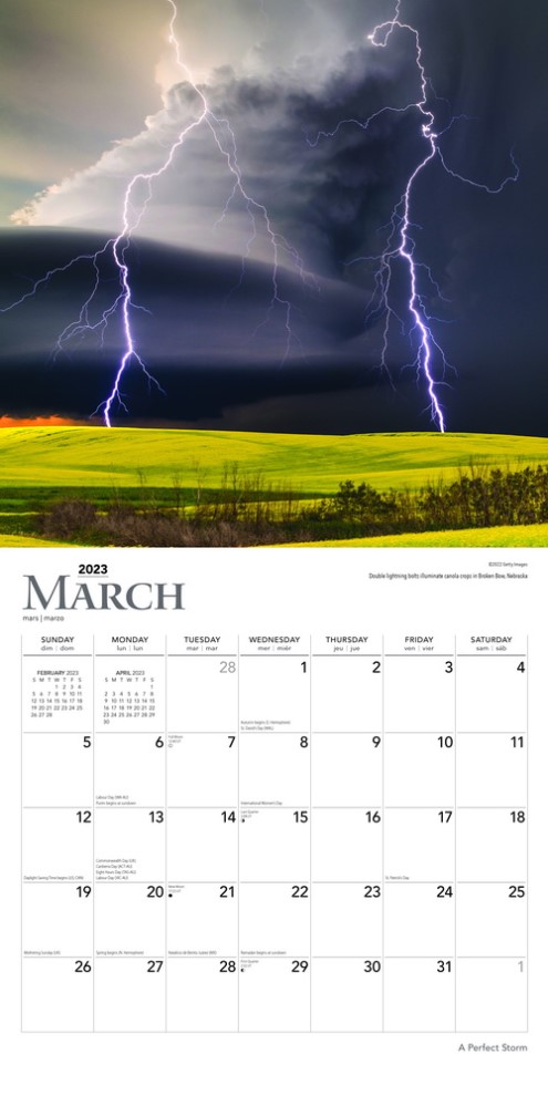 A Perfect Storm - 2023 Wall Calendar by Browntrout | 9781975454944 ...