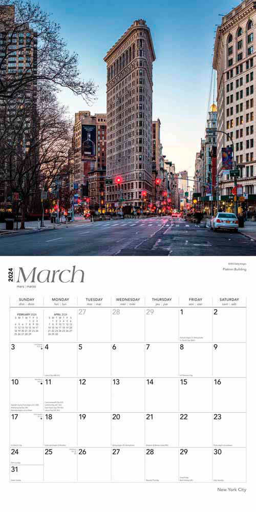 New York City - 2024 Wall Calendar (Foil Stamped Cover) by Browntrout ...