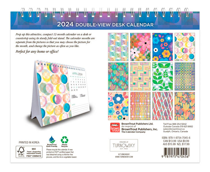 House of Turnowsky - 2024 Double-View Desk Easel Calendar by BrownTrout ...