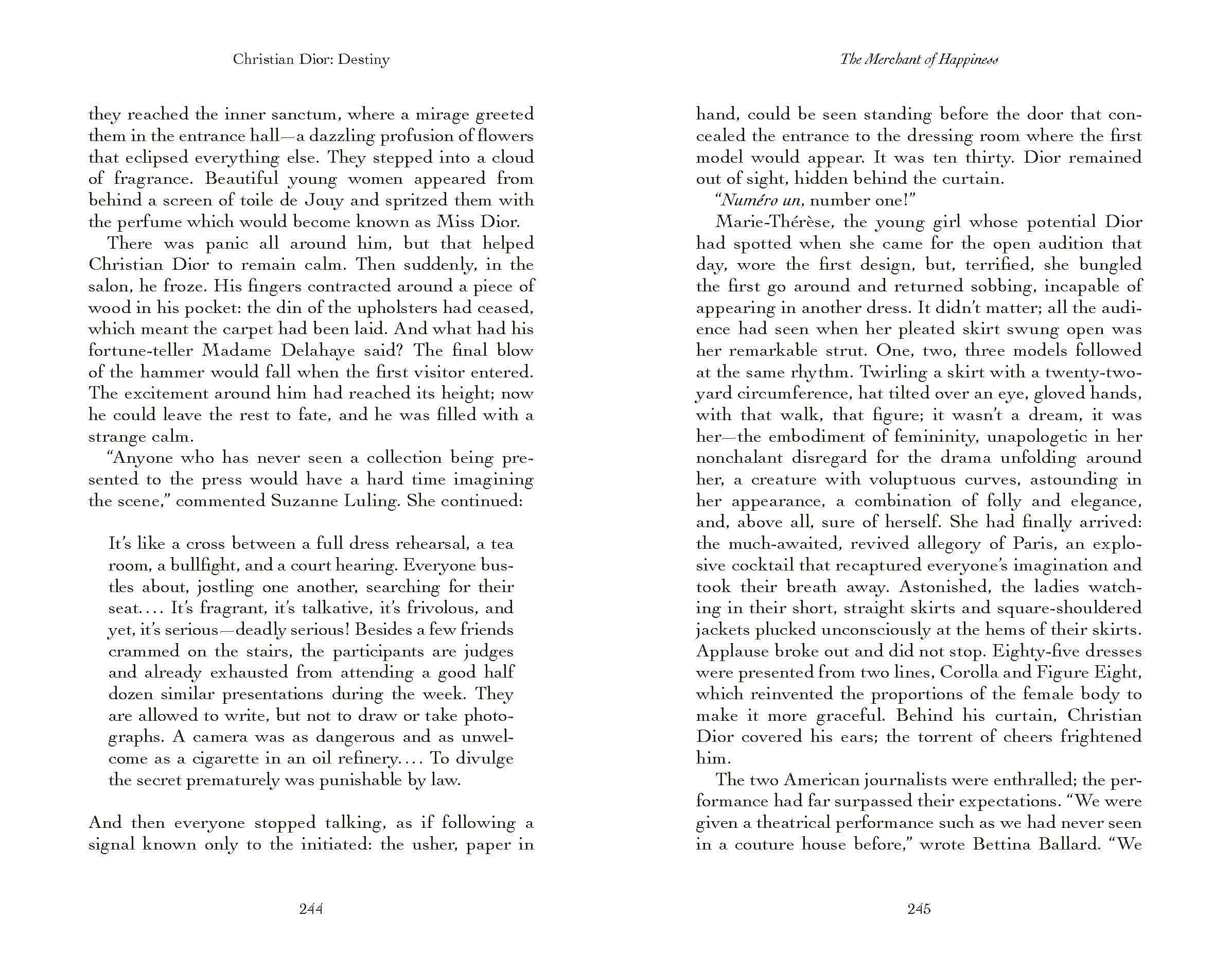 Christian Dior: Destiny, The Authorized Biography by Marie-France ...