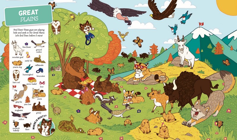 Seek and Find, Animals around the World by Aubry Cohen | 9782733843284 ...