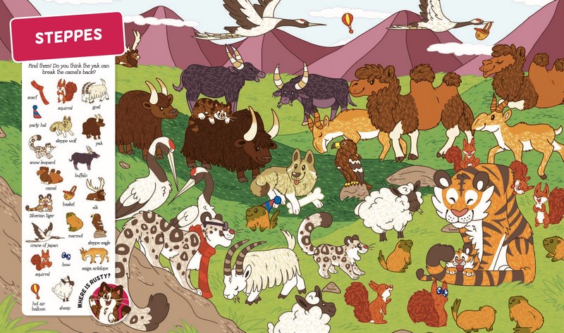 Seek and Find, Animals around the World by Aubry Cohen | 9782733843284 ...