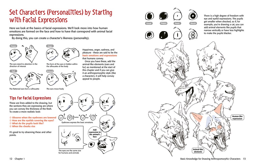 Guide to Drawing Manga Fantasy Furries, and Other Anthropomorphic ...