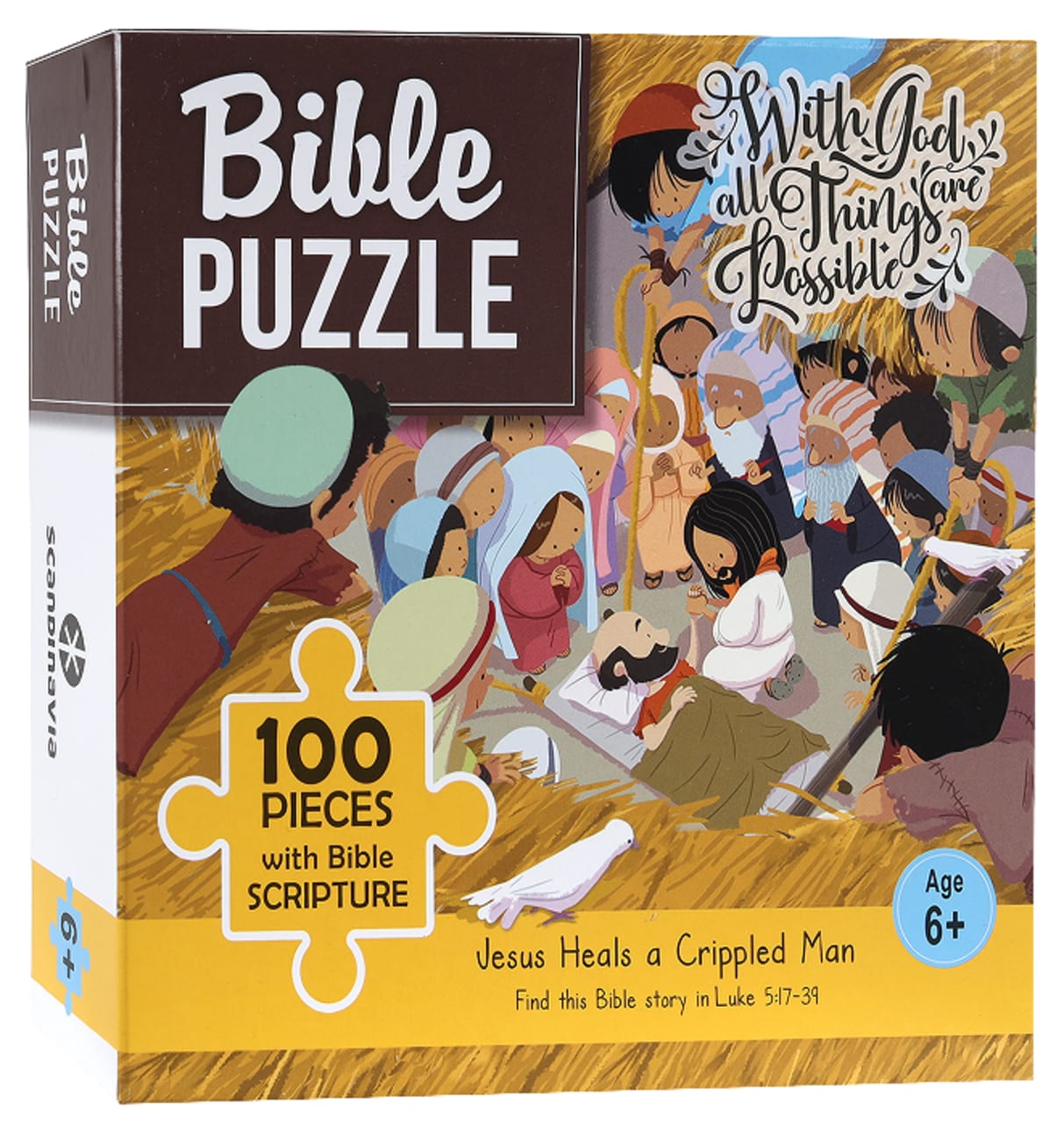 Jesus Heals a Crippled Man - Puzzle with Bible Scripture, 100-Piece ...
