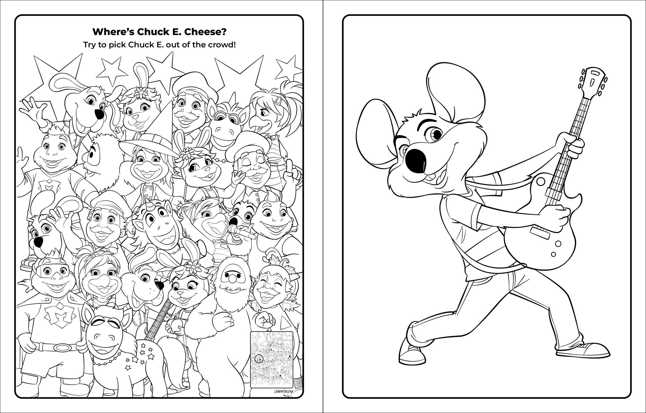 Chuck E. Cheese & Friends Coloring & Activity Book by Chuck E. Cheese ...